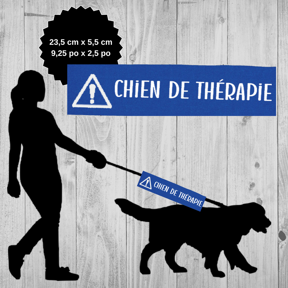 Manchon de laisse CHIEN DE THÉRAPIE | Attitude animale.com – Attitude ...